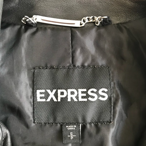 Express | Jackets & Coats | Express Black Leather Jacket | Poshmark